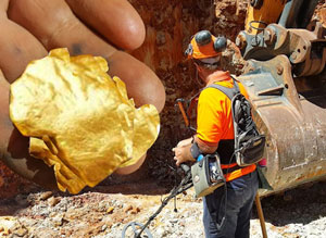 Gold Mining –metal detecting, panning, cradling, dredging techniques