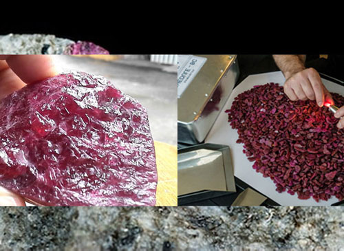 Ruby mineral extraction methods open pit mining techniques