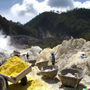 Sulphur Mining In Gunung Merapi : – Great Mining