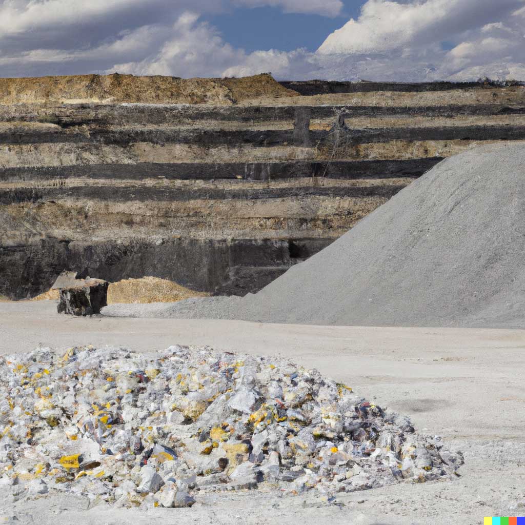 Boron element extraction method Open pit mining technique, backhoe ...