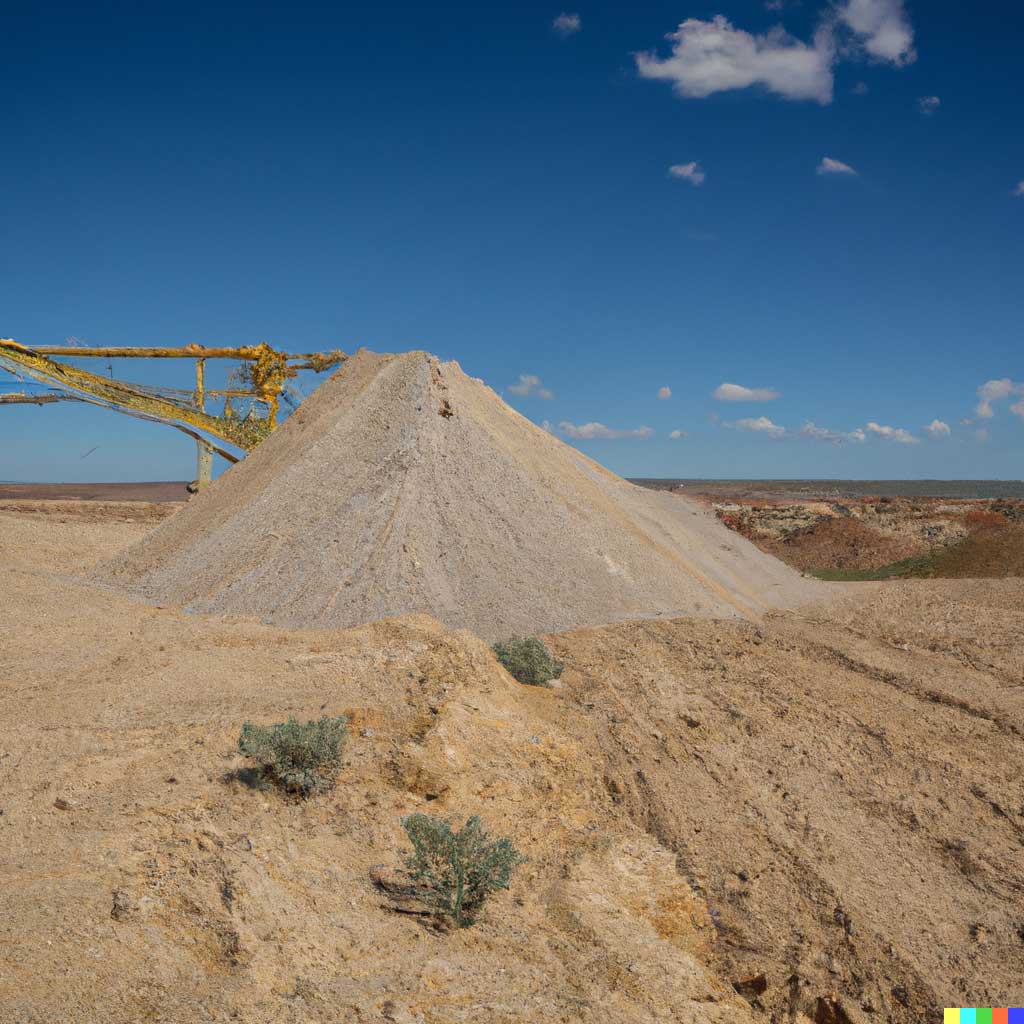 Boron element extraction method Open pit mining technique, backhoe ...